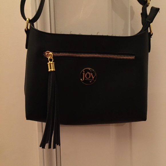 Joy Mangano | Bags | Joy Mangano Black Leather Over The Shoulder Purse ...